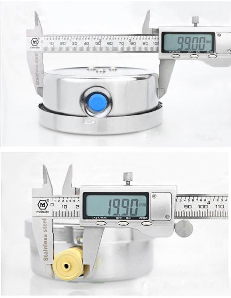 Quality 100mm 1.6% High Accuracy Axial Oil Filled Pressure Gauge Meter for OEM for sale