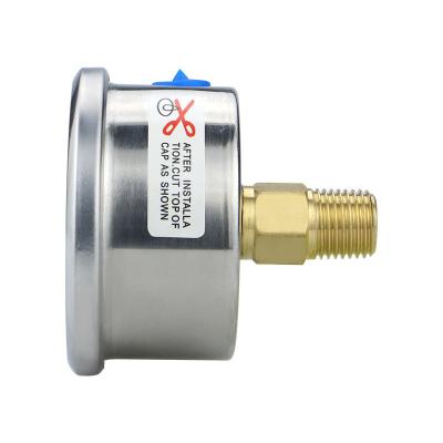 Cina Cassa in acciaio inossidabile da 400 bar, manometro di pressione dell'acqua da 52 mm in vendita