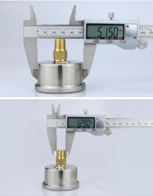 Cina Cassa in acciaio inossidabile da 400 bar, manometro di pressione dell'acqua da 52 mm in vendita