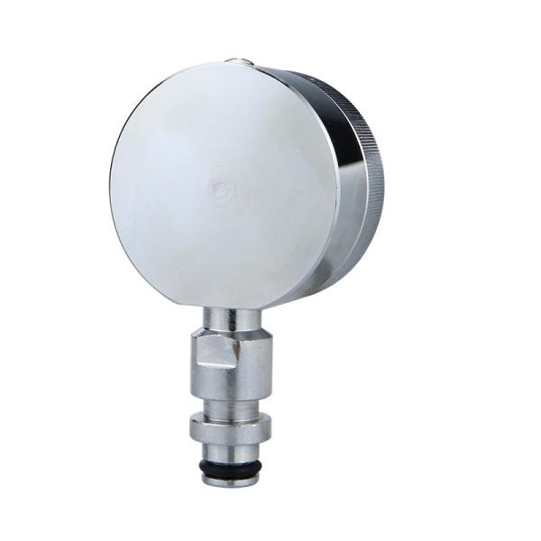 Quality 60mm Panel Mount Mine Pressure Gauge 2.5% Gas Water Pressure Indicator Hydraulic for sale