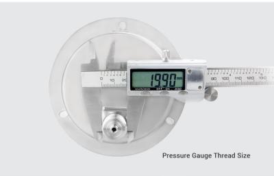 China 99mm Nominal Diameter Back Connected Pressure Gauge for Accurate Pressure Measurement for sale