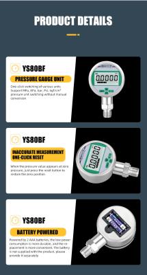 China 0.5% Stainless Steel Digital Pressure Gauge with Ambient Temperature Range of -20-70C for sale