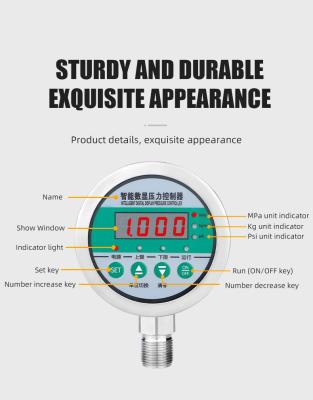 China AC380V Stainless Steel Intelligent Digital Pressure Controller with Digital Display for sale