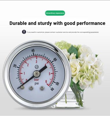 China Produced 400bar Small Axial Manometer for Durable Hydraulic Pressure Measurement Te koop