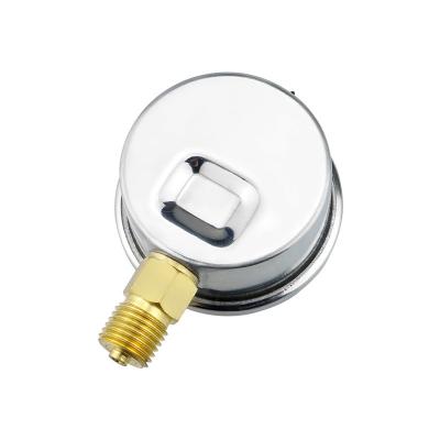 Cina 304ss Connessione in rame 50mm Gas di riempimento dell'acqua di olio Liquid Pressure Gauge per OEM in vendita