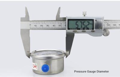 Cina 304ss Connessione in rame 50mm Gas di riempimento dell'acqua di olio Liquid Pressure Gauge per OEM in vendita