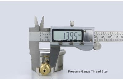 Cina 304ss Connessione in rame 50mm Gas di riempimento dell'acqua di olio Liquid Pressure Gauge per OEM in vendita