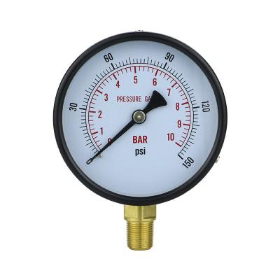 China 4 inch Manometer Precision Pressure Gauge Hydraulisch met op maat gemaakte ondersteuning Te koop