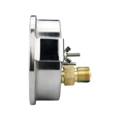 China Clip Type 100mm Pressure Gauge for Panel Mounting in Customized OEM Hydraulic Systems for sale