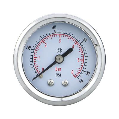 China 2′′ medidor de pressão de conexão traseira com precisão de 2,5% Y50Z fabricado em 1/4 de fio à venda