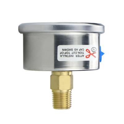 China Nominale diameter 51,5 mm drukmeter met 1/8 draadverbinding en achterste aansluiting Te koop