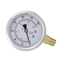 China 1/4 Threaded Connection 60mm Surface Diameter Precision Pressure Gauge for 250 Range for sale
