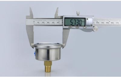 China OEM All Stainless Steel Axial Manometer Pressure Gauge for Liquid Gas 's Professional for sale