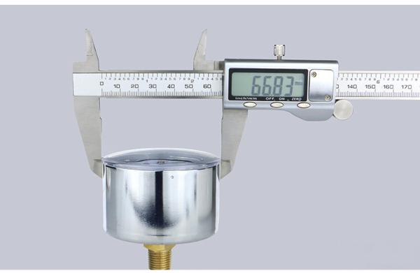 Quality 60mm Back Connected Gas Pressure Gauge Meter Hydraulic Micro Diaphragm Manometer for sale