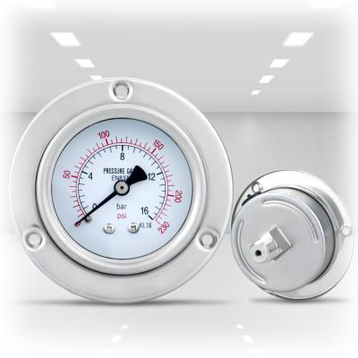China 60mm Nominal Diameter High Pressure Oil Flow Meter Axial Gas Manometer With Back Flange for sale
