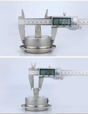 China 60mm Nominal Diameter High Pressure Oil Flow Meter Axial Gas Manometer With Back Flange for sale