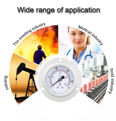 Cina Supporto personalizzato OEM 60 mm All Stainless Steel Pressure Gauge 16bar ZG1/4/NPT1/4 Thread in vendita