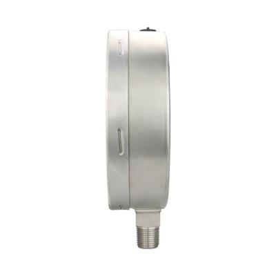 Cina 6 pollici 60bar NPT1/2 connessione inferiore in acciaio inossidabile manometro idraulico in vendita