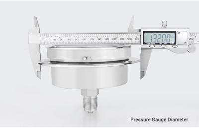 China 100mm 304ss roestvrij staal diafragma capsule micro manometer brandstofdrukmeter voor OEM Te koop