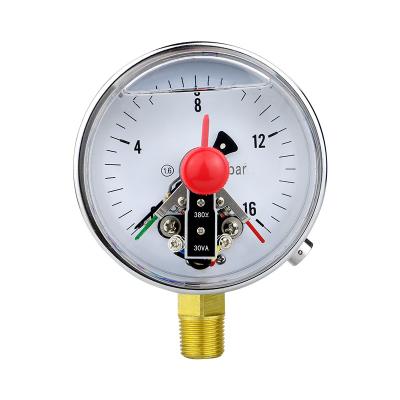 中国 10.6%精度 100mm オイルで満たされた接触圧力計マノメーター M20*1.5スレッド 販売のため