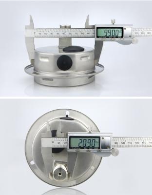 China Zurückverbundene 99mm-Druckmessgerät zur präzisen Messung des Gas- und Wasserdrucks zu verkaufen