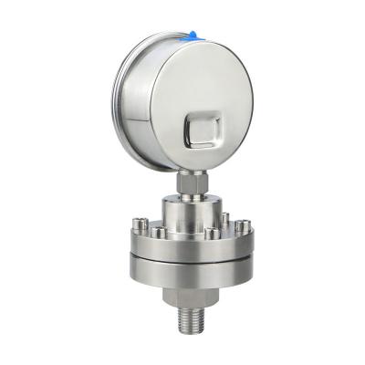 China 60 mm roestvrijstalen diafragma afdichting drukmeter voor luchtdrukmeting gemaakt Te koop
