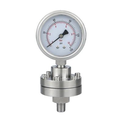 China 3/8-draaddiafragma-drukmeters voor uitstekende waterdrukmeter van roestvrij staal Te koop