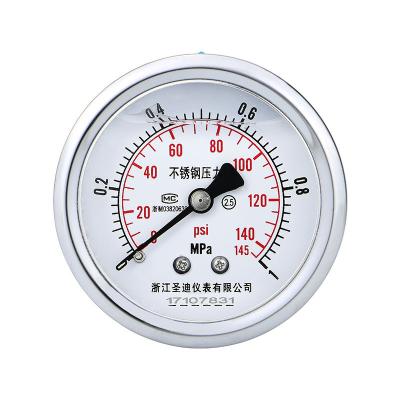 Cina 60 mm di diametro nominale Gas Natural Pressure Gauge con design completo in acciaio inossidabile in vendita