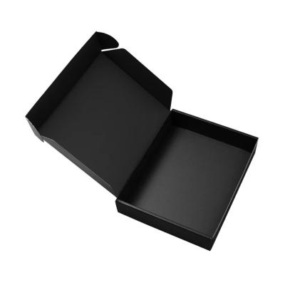 China Wholesale custom printed unique branded postal extra hard corrugated large shipping boxes custom logo cardboard black mailer box for sale