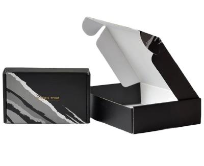 China Wholesale Corrugated Carton Box Mailer Shipping Packaging Custom Matte Black Boxes for Packiging for sale