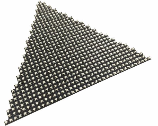 5mm pantalla led triangular para interior