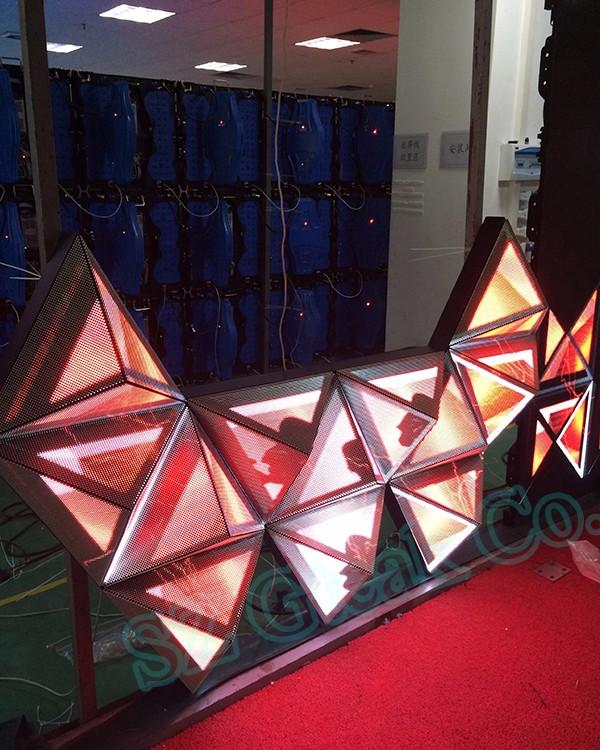 hot selling nightclub led display 3d dj booth console table