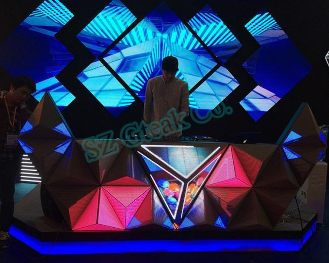 Customize matrix control Lighting Display Led Dj Table video booth for pub, party