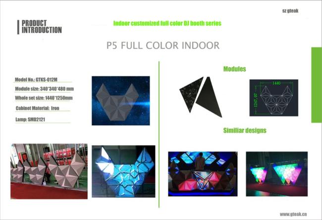 Full color cube magic led pixel 3d dj booth