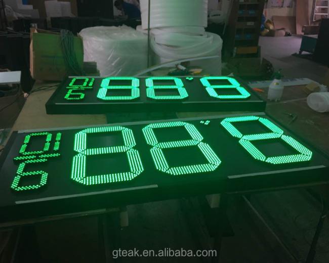Outdoor waterproof gas station led price sign shenzhen manufacture