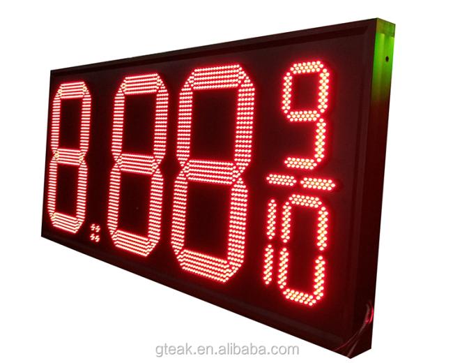 Outdoor waterproof gas station led price sign shenzhen manufacture