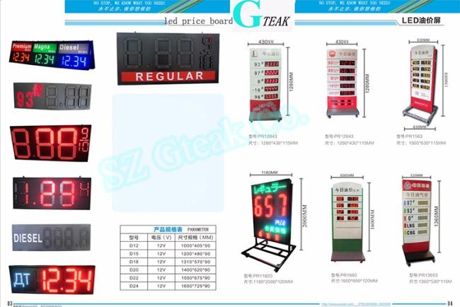 customized large 7 segment led display 5 digits