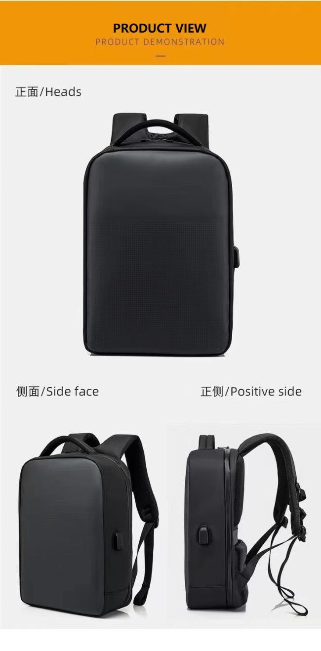 China  image video programmable full color led light digital advertising billboard display bag smart led screen backpack bag
