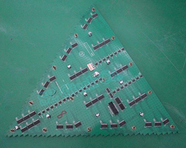 5mm pantalla led triangular para interior