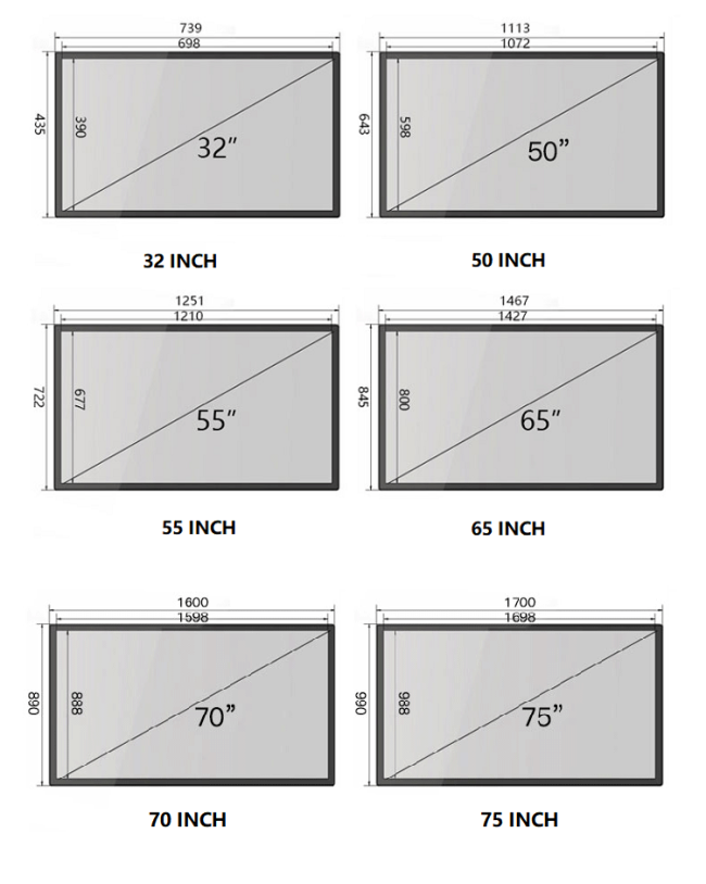 Guangdong hot sale 25 inch 32 inch free standing style multi function touch screen signal lcd tv display panel for advertising
