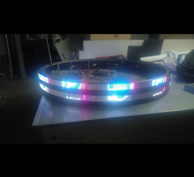 HD full color curved led tv display screen for indoor led advertising display screen curve