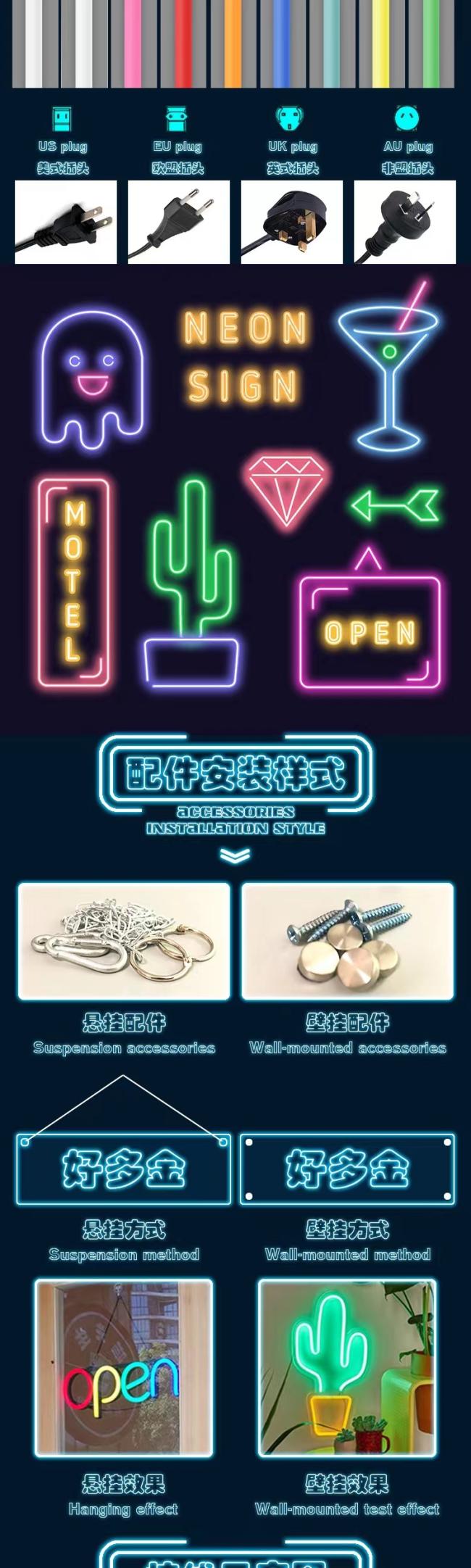 wholesale dropshipping electronic christmas better together will you marry me anime beer letter led light neon sign custom logo