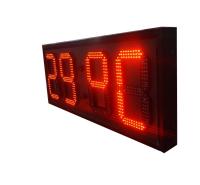 China SDK Function 7 Segment Large LED Display Digital Thermometer Panel with Customized Shape Design for sale