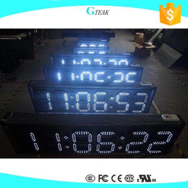 Quality multi-color 6 digit 7 segment digital led clock display screen for sale