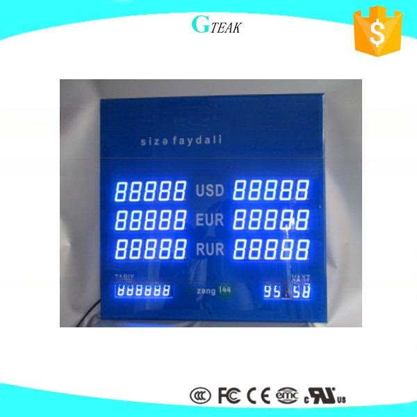 Quality led display currency exchange rate board for bank for sale