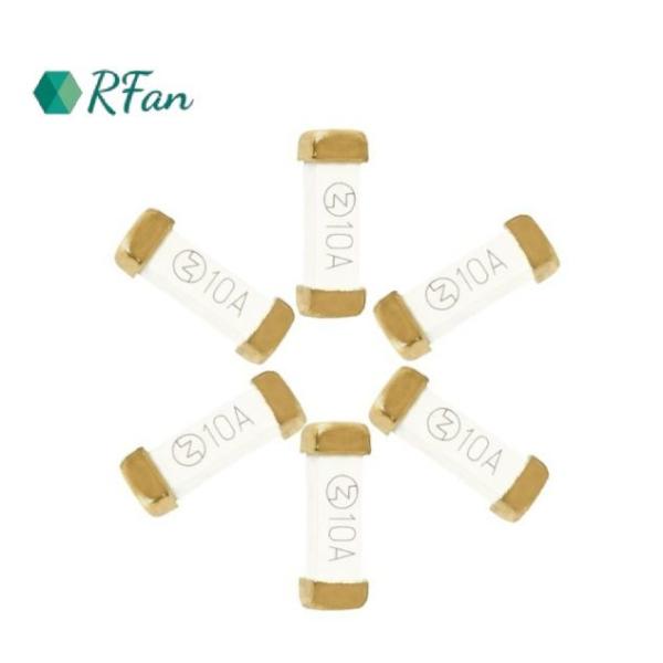 Quality 2410/6125 5A 10A Surface Mount Fuse Slow Blow 125V/250V/300V Ceramic Patch Fuses for sale