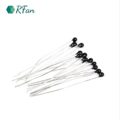 Quality 10K 3950 1% Temp Measurement NTC Thermistor Pearl Shaped for sale