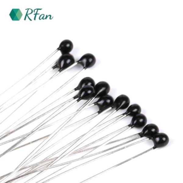 Quality 10K 3950 1% Temp Measurement NTC Thermistor Pearl Shaped for sale