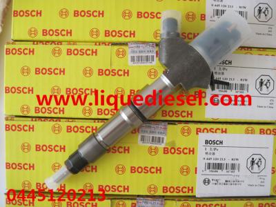 China BOSCH Genuine common rail injector 0445120213 / 0 445 120 213 for WEICHAI 612600080611 for sale
