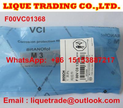 China BOSCH Genuine and New Common rail injector valve F00VC01368 for 0445110321, 0445110390, 0445110483, 0445110484 for sale